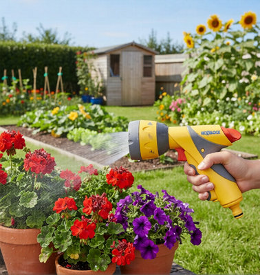 Multi-Jet Spray Gun Plus - 6-Pattern Versatile Garden Spray Gun with ...