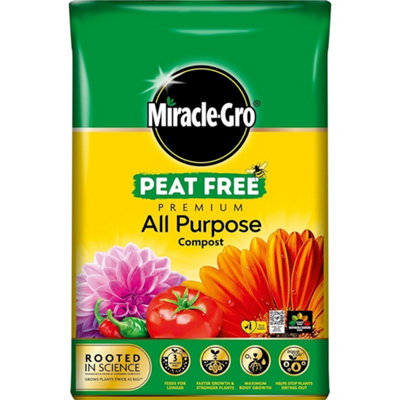 Multi Pack Buy - 3 Bags - Premium PEAT FREE - All Purpose Compost 50L ...