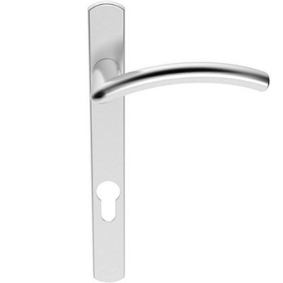 Multi-Point Locking Door Handle EURO PROFILE Slim Arched Satin Chrome ...