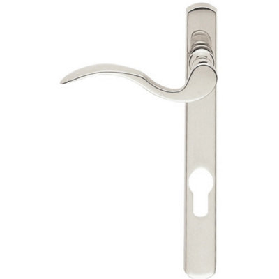 Multi-Point Locking Door Handle - EURO PROFILE - Slim Satin Chrome LEFT ...