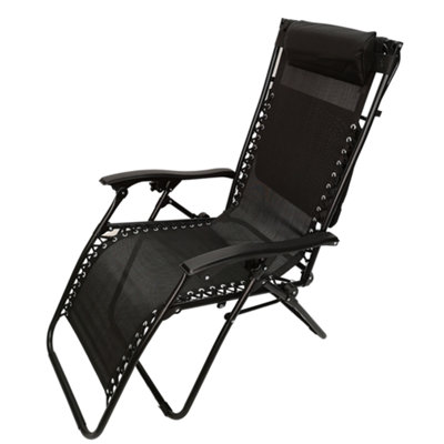 Multi Position Garden Gravity Relaxer Chair Sun Lounger with Sun Canopy ...