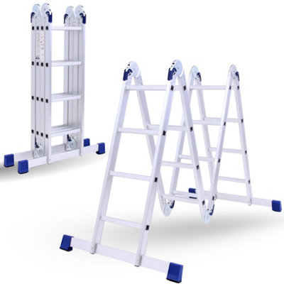 Multi-Purpose 6 IN 1 Aluminium Combination Ladder - 4.7m Tall Step ...