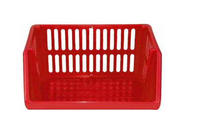 Multi-Purpose Plastic Stacking Storage Basket Stackable Shelves Vege ...