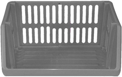 Multi-Purpose Stacking Basket 35cm - Silver