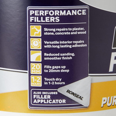 Multi Purpose Wall Filler White 1.8kg for Interior and Exterior Repairs