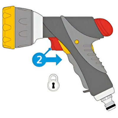 Multi Spray Pro Gun - 7-Pattern Professional Garden Spray Gun with ...