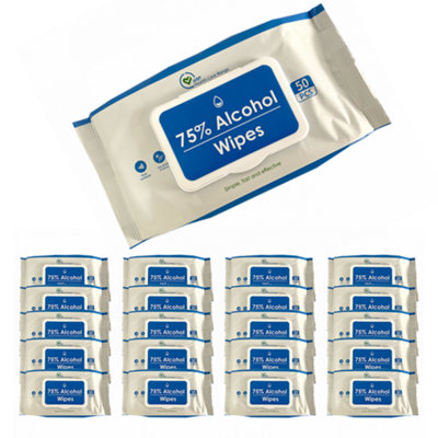 Multi-Surface Antibacterial Wipes - 50 Wipes per Pack - Sanitising ...