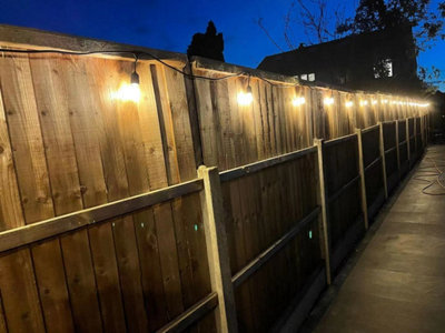 Multibao 48ft 15m Heavy Duty Waterproof Outdoor LED String Lights for ...