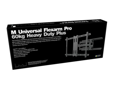 Multibrackets M Universal Flexarm Pro Heavy Duty, for TVs 55-86" - Black