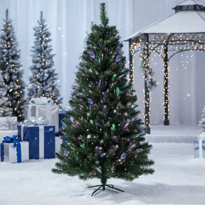 Multicolor Fibreoptic Artificial Christmas Tree - Xmas Tree with ...
