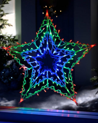 Multicolour Chasing Star Silhouette 51cm