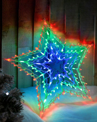 Multicolour Chasing Star Silhouette 51cm