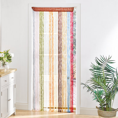 Multicolour String Door Curtain Fly Screen - 90 x 200cm Colourful ...