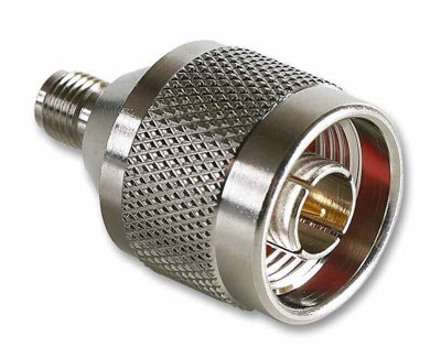 MULTICOMP PRO N Type Plug to SMA Socket Adaptor, 50 ohm Nickel Plated ...