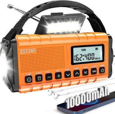 Multifunctional emergency hand crank radio AM FM radio receiver ...