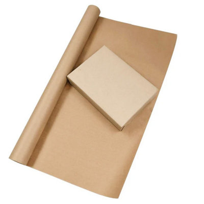 Multipurpose Brown Kraft Paper Roll 900x100mm Rolls For Packing Gifts ...
