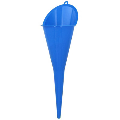 Multipurpose Long Necked Plastic Funnel Car Refuelling Spout 370mm Long 2pc
