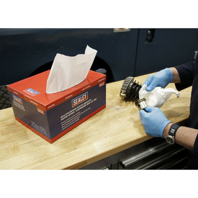 MULTIPURPOSE PAPER WIPES IN DISPENSER BOX - 150 SHEETS - 73GSM PAPER ...