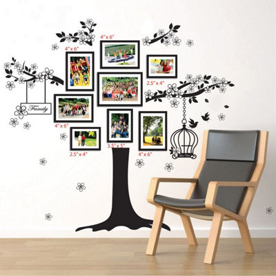 Mural Decal Paper Art Decoration Huge photo frame Self-Adhesive Wall ...
