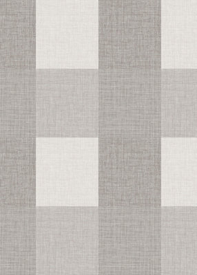 Muriva Chestnut Check Fabric effect Patterned Wallpaper