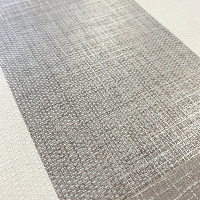 Muriva Chestnut Check Fabric effect Patterned Wallpaper