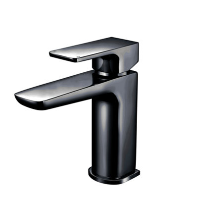 Muro Black Basin Mono Mixer Tap With Waste T39 | DIY at B&Q