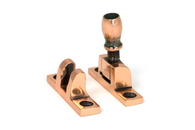 Mushroom Brighton Fastener - Narrow (Square) - Polished Bronze | DIY at B&Q