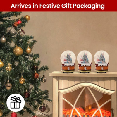 Musical Santa Snow Globe Decoration