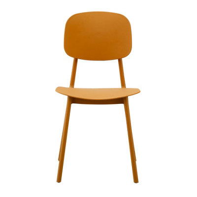 Mustard Yellow Plastic Olso Dining Chair