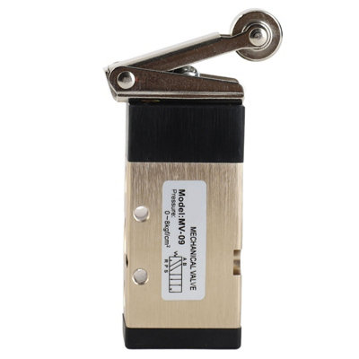 MV-09 2-Position 5-Way Pneumatic Reversing Valve with Roller Lever,1 ...