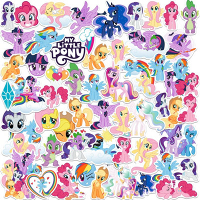 My Little Pony Deluxe Characters Stickers (Pack of 50) Multicoloured ...