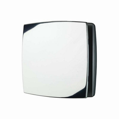 Myan Chrome Wall Mounted Bathroom Ventilation Extractor Fan with Timer ...