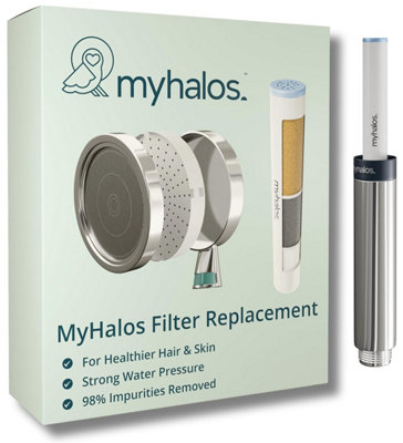 MyHalos Handheld Filtered Shower Head with Handle - High Pressure Heads ...