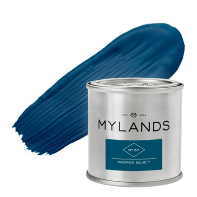 MYLANDS Proper Blue 67 Plant-Based Multi-Surface Dead Matt Paint, 2.5L