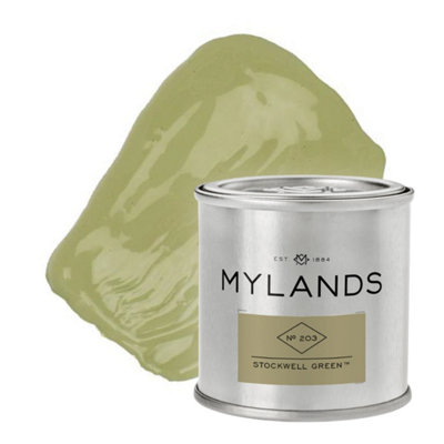 MYLANDS Stockwell Green 203 Plant-Based Multi-Surface Gloss Paint, 2.5L