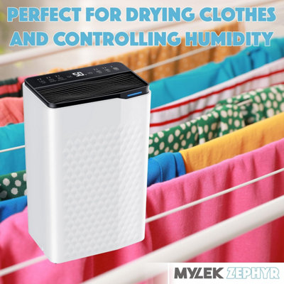 MYLEK 16L Dehumidifier Digital Humidity Display, 24-Hour Timer, Auto ...