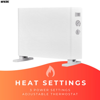 MYLEK Convector Heater Electric 2000W Free Standing Radiator - Portable ...