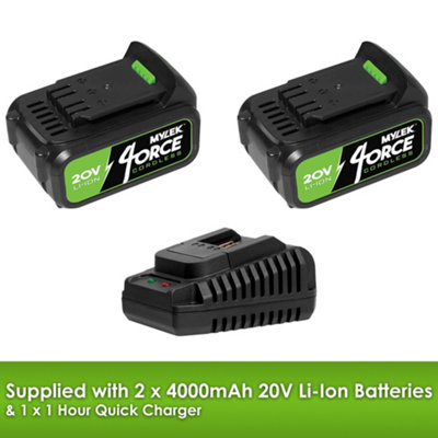 MYLEK Cordless Lawnmower Brushless 40V And Mulcher 4000mAh Li Ion ...