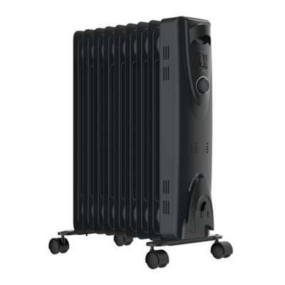 MYLEK Oil Filled 2500w Heater Radiator Thermostat 3 Heat Settings ...