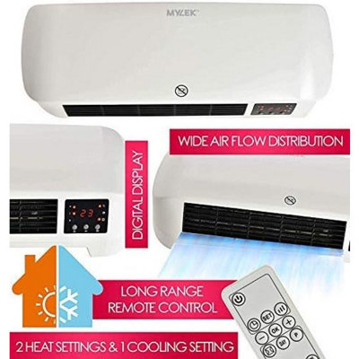 MYLEK Over Door Heater 2000W Electric Downflow Overdoor Air Curtain And ...