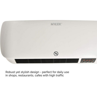 MYLEK Over Door Heater 2000W Electric Downflow Overdoor Air Curtain And ...