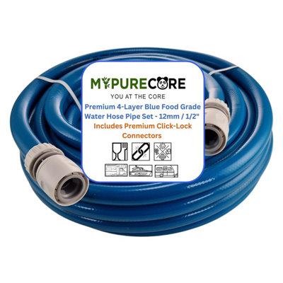 Mypurecore Blue 12 mm 1 / 2 Cold Water Hose Pipe - Food Grade Drinking ...