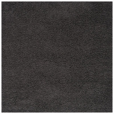 Myshaggy Collection Living Room Rugs Solid Design Dark Grey | DIY at B&Q