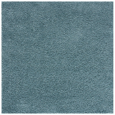 Myshaggy Collection Living Room Rugs Solid Design Duck egg blue | DIY ...