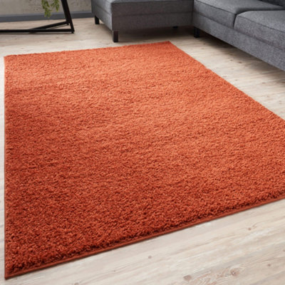 Myshaggy Collection Rugs Solid Design Terra | DIY at B&Q