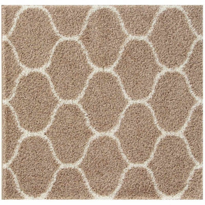 Myshaggy Collection Rugs Trellis Design in Beige 384 BI