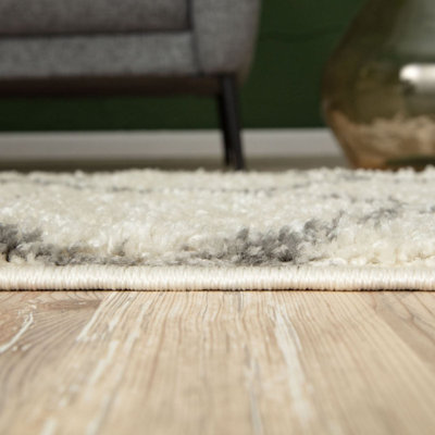 Myshaggy Collection Rugs Trellis Design in Ivory 384 IG
