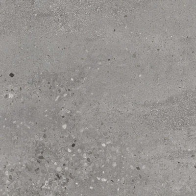 Mythos Matt Grey Stone Effect Porcelain Outdoor Tile Pack of 26 Tiles 9 ...