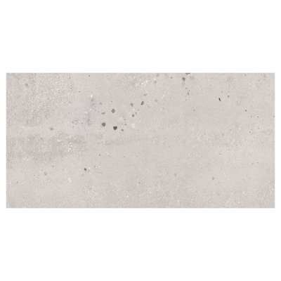 Mythos Matt White Concrete Effect Porcelain Outdoor Tile Pack of 52 ...