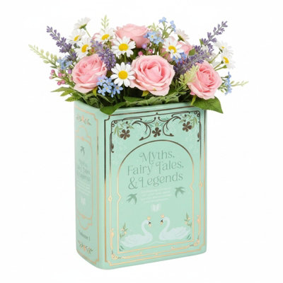 Myths Fairy Tales Book Shaped Vase